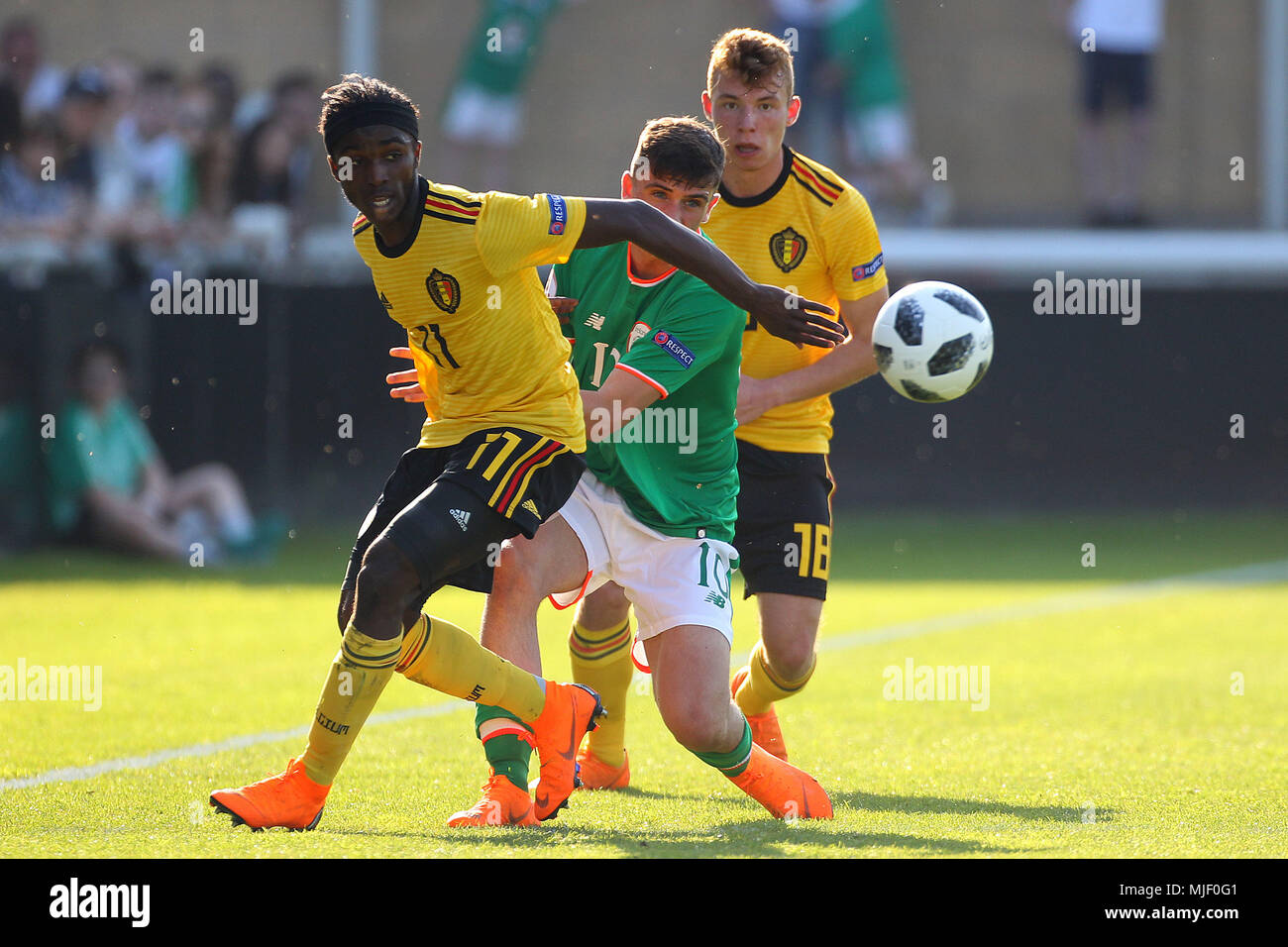 Loughborough, UK. 5th May, 2018. Troy Parrot of the Republic of Ireland ...