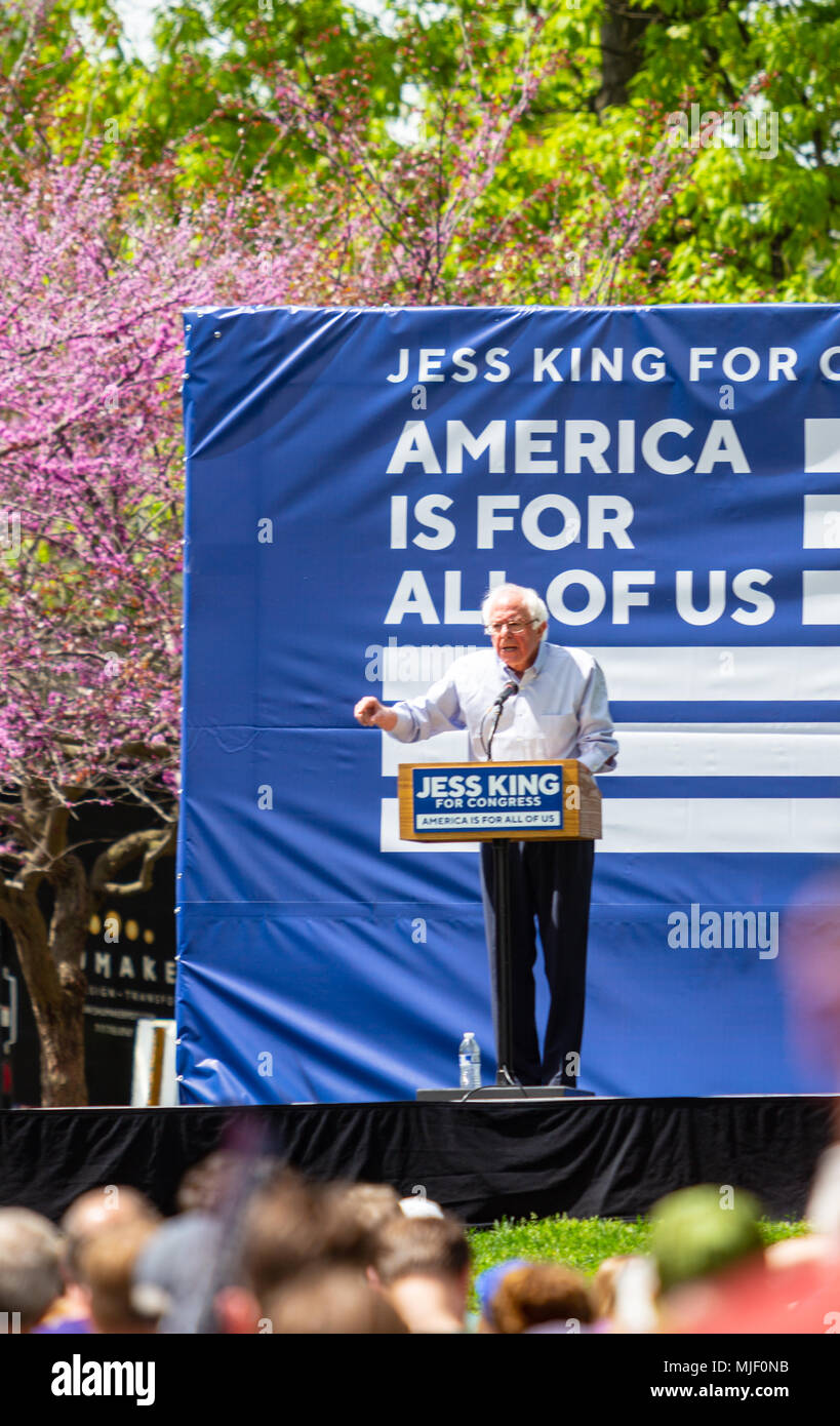 Lancaster, PA, USA - May 5, 2018: US Senator from Vermont Bernard ...