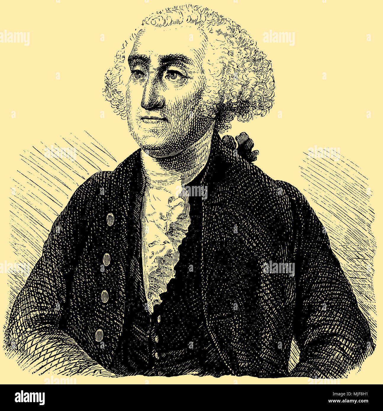 George Washington (born February 22, 1732, died December 14, 1799 Stock ...