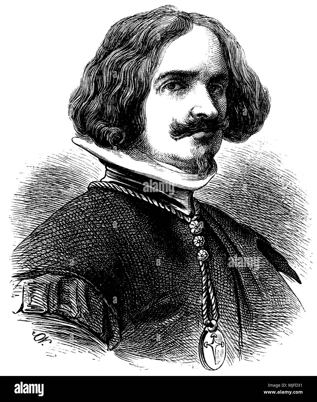 Velazquez de Silva born June 6, 1599 , died August 6, 1660 Stock Photo ...