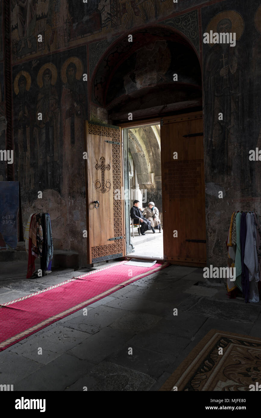 Interior of Akhtala monastery in Armenia Stock Photo - Alamy