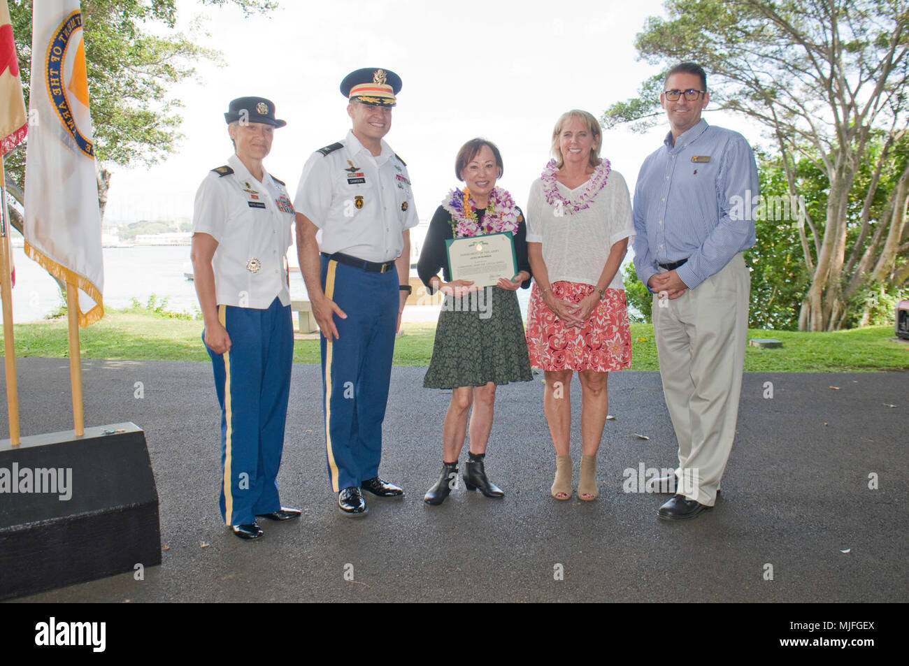 FORD ISLAND — From left to right: U.S. Army Garrison-Hawaii Command Sgt ...