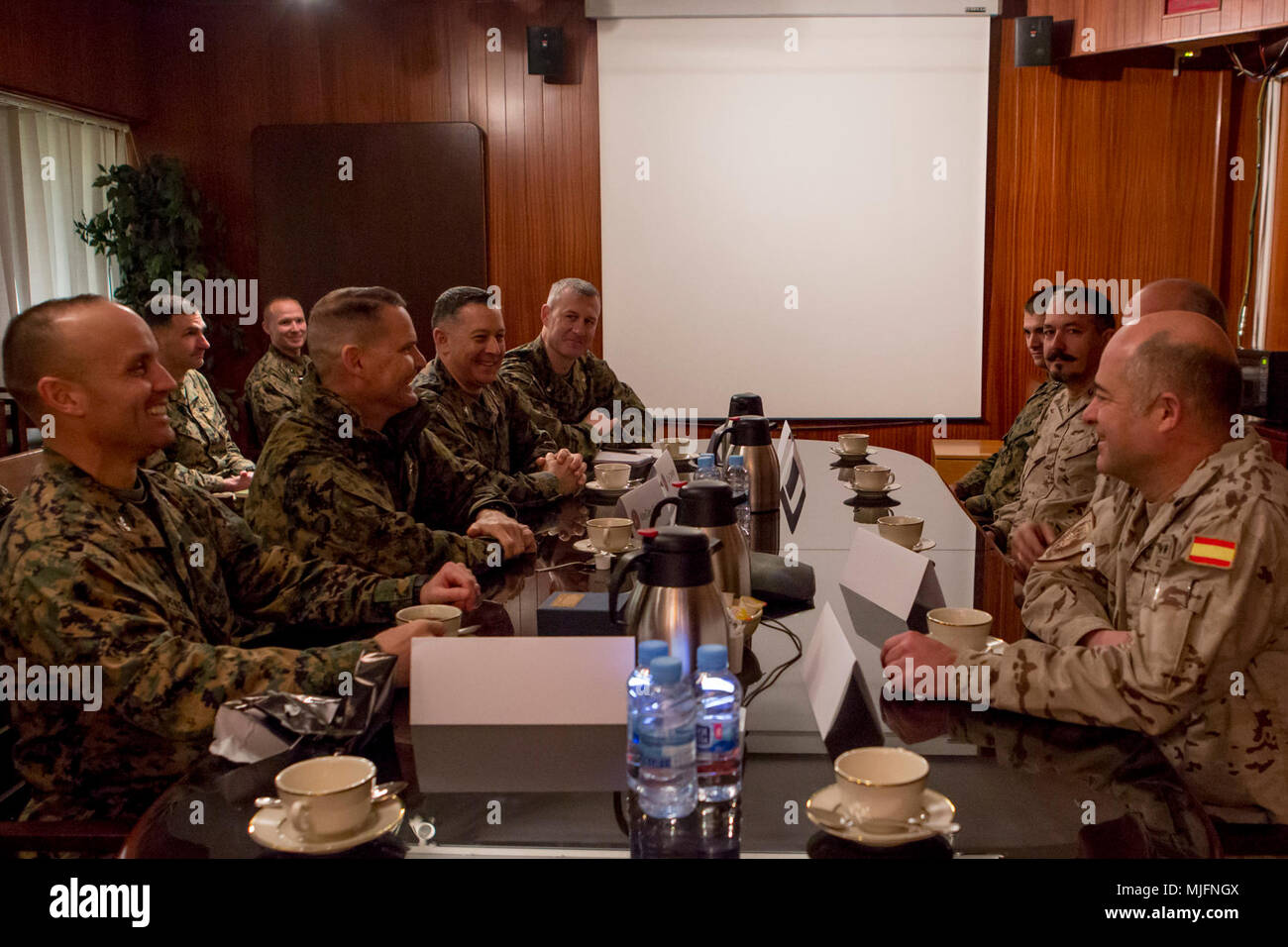 Leaders of U.S. Marine Forces Europe and Africa and Special Purpose ...