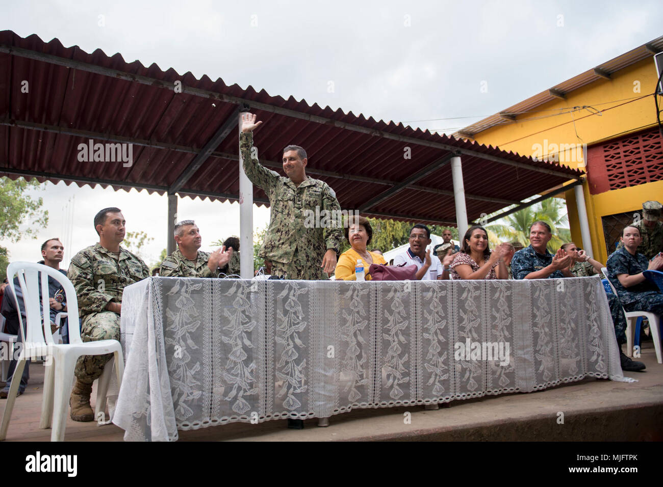 PUERTO CORTES, Honduras (March 22, 2018) Capt. Angel Cruz, Commodore of ...