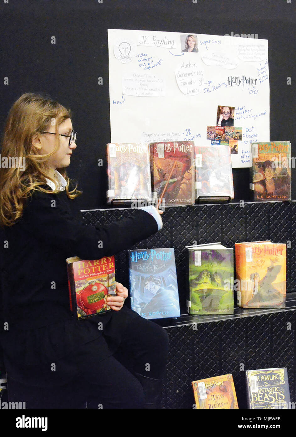 VICENZA, Italy - Fifth-grader Georgia Hess, dressed up as Harry Potter ...