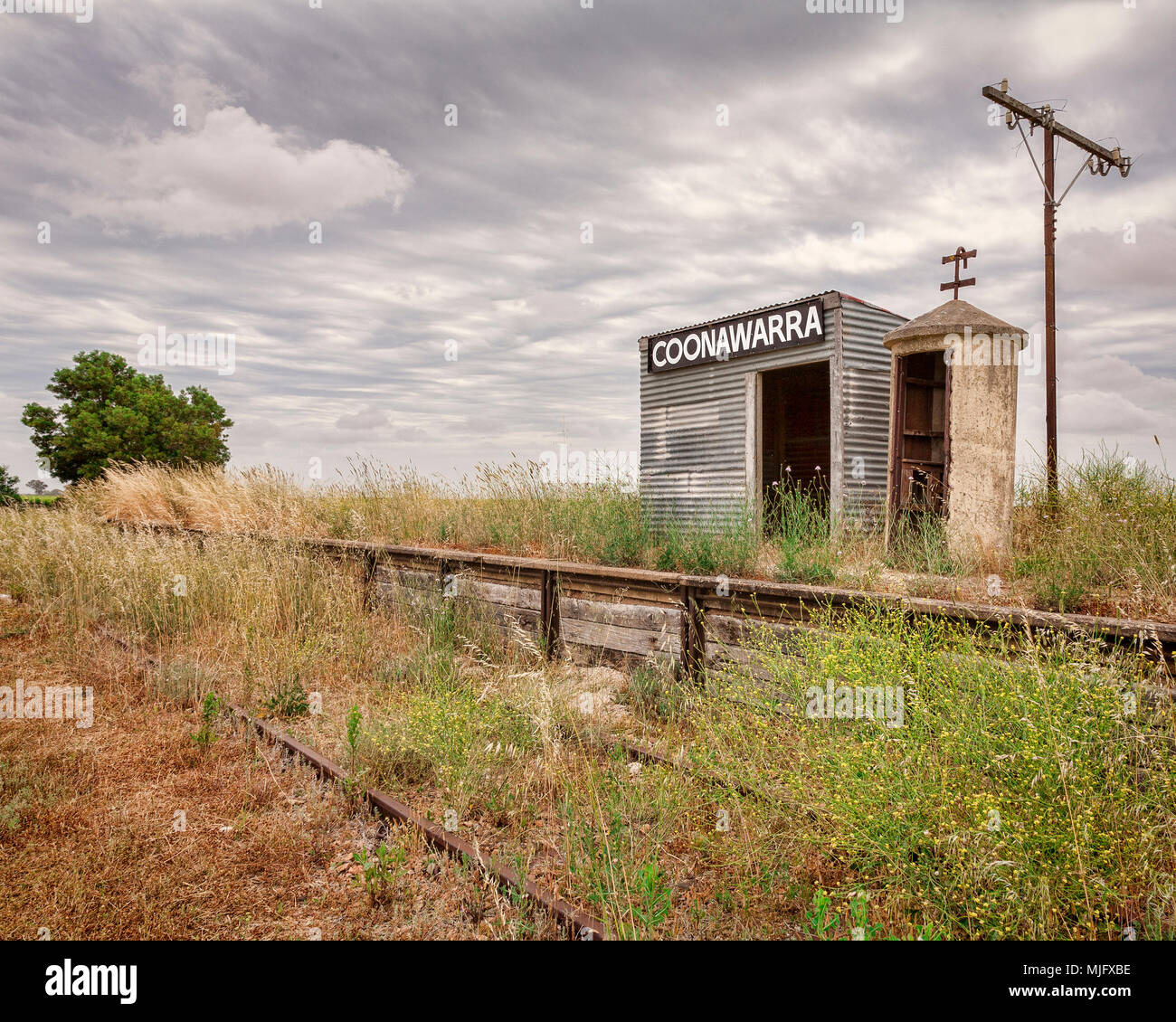 Old station at Coonawarra, South Australia. Coonawarra is one of ...