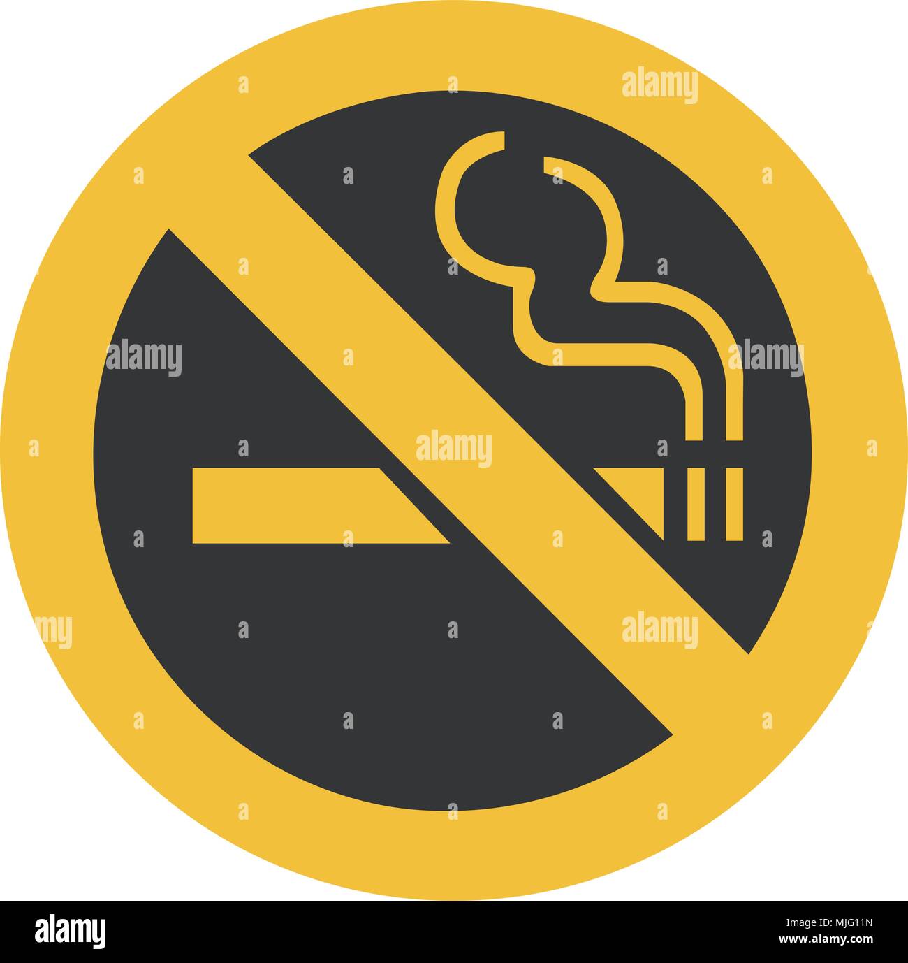 Symbol no smoking icon Stock Vector Images - Alamy