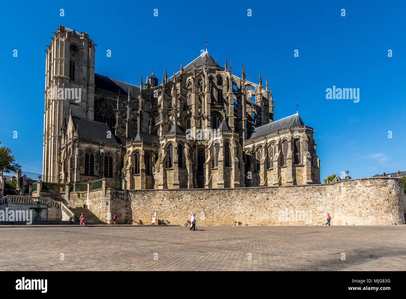 Le Mans old city France Stock Photo - Alamy