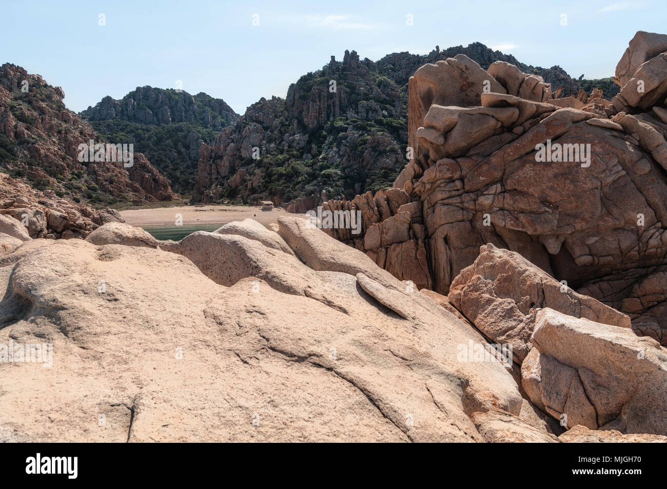 Li Cossi Bay Costa Paradiso Sardinia island Italy summer 2018 Stock ...