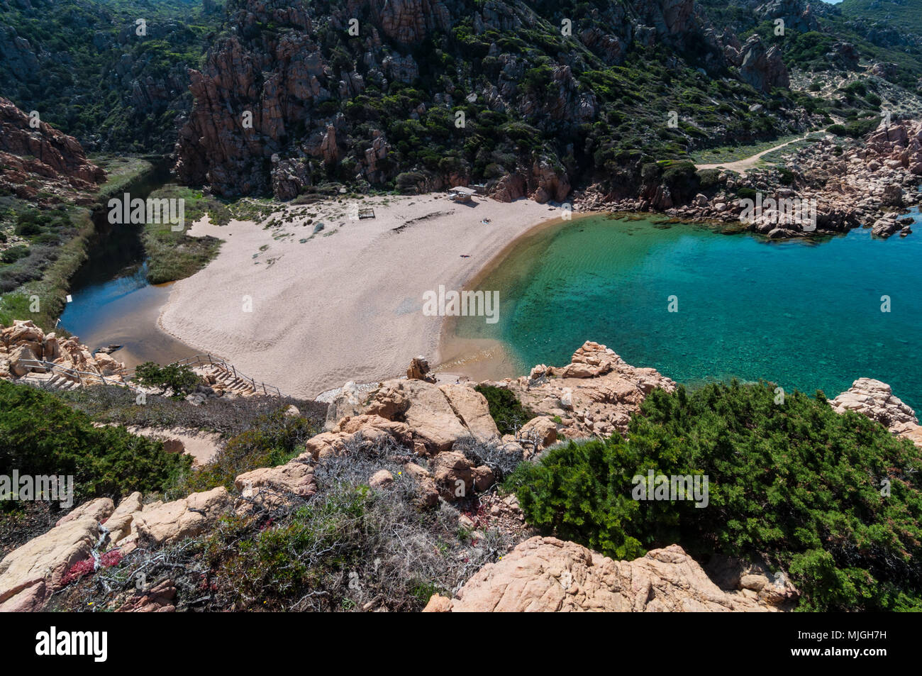 Li Cossi Bay Costa Paradiso Sardinia island Italy summer 2018 Stock ...