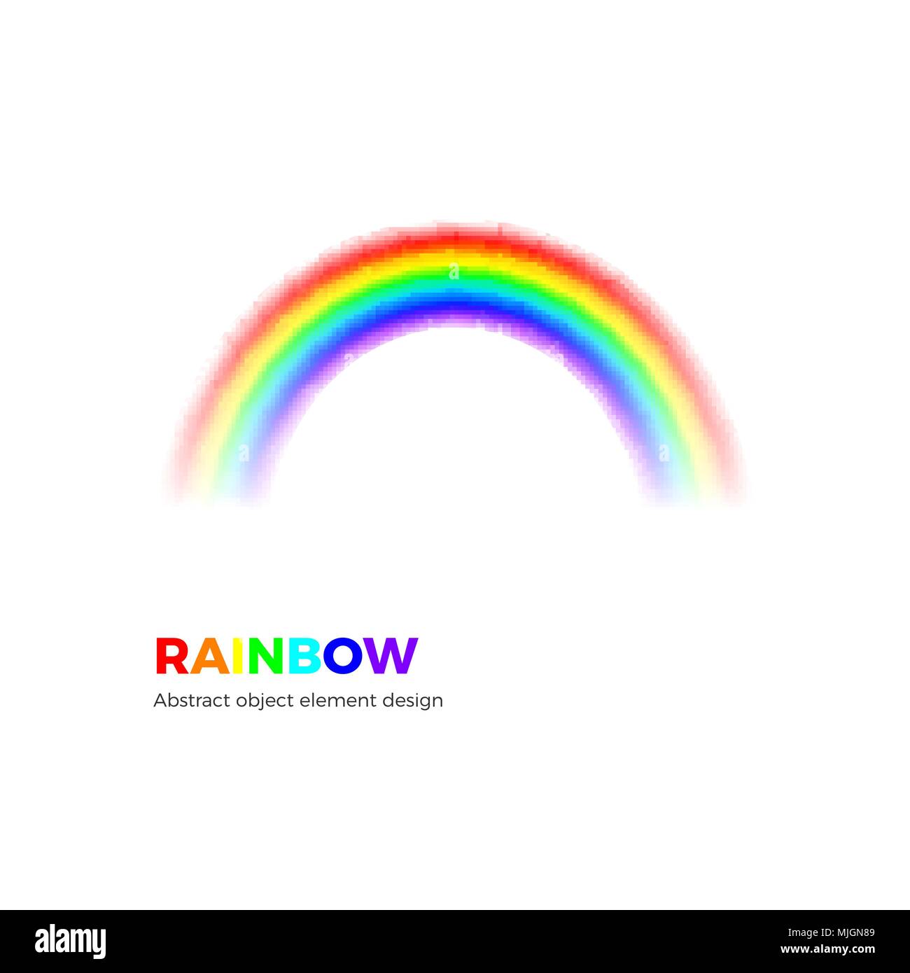 Rainbow icon isolated on white background. Sun light colorful spectrum ...