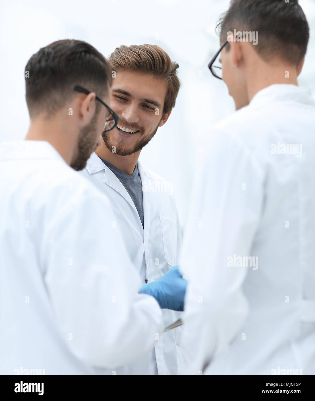 closeup.a group of doctors talking Stock Photo - Alamy