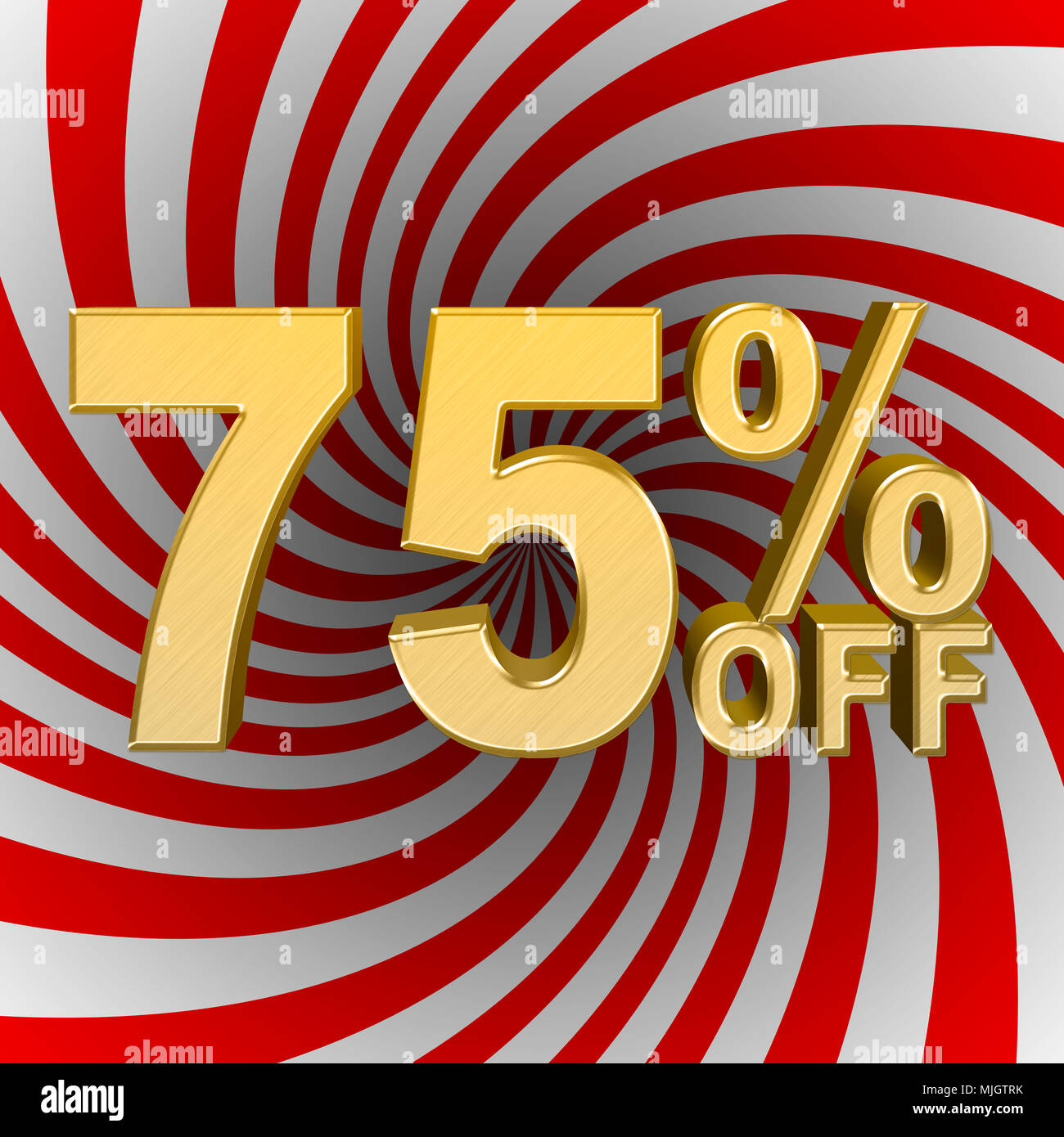 75 percent discount sign icon hi-res stock photography and images - Alamy