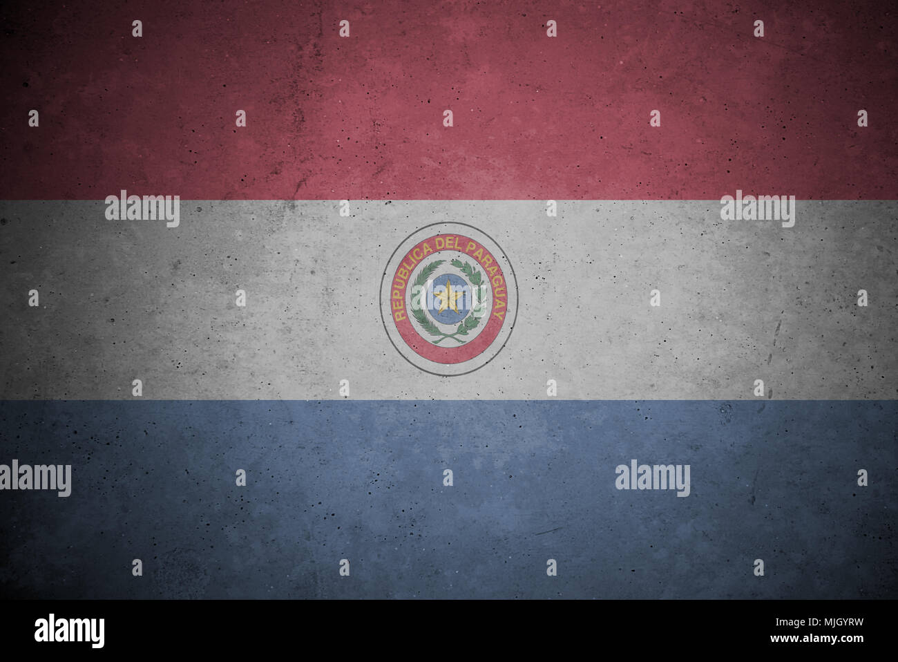 paraguay flag pattern on the concrete wall Stock Photo - Alamy