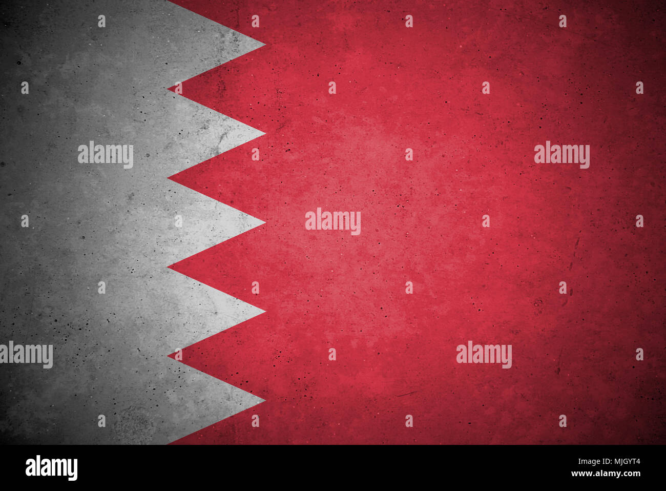 bahrain flag pattern on the concrete wall Stock Photo - Alamy