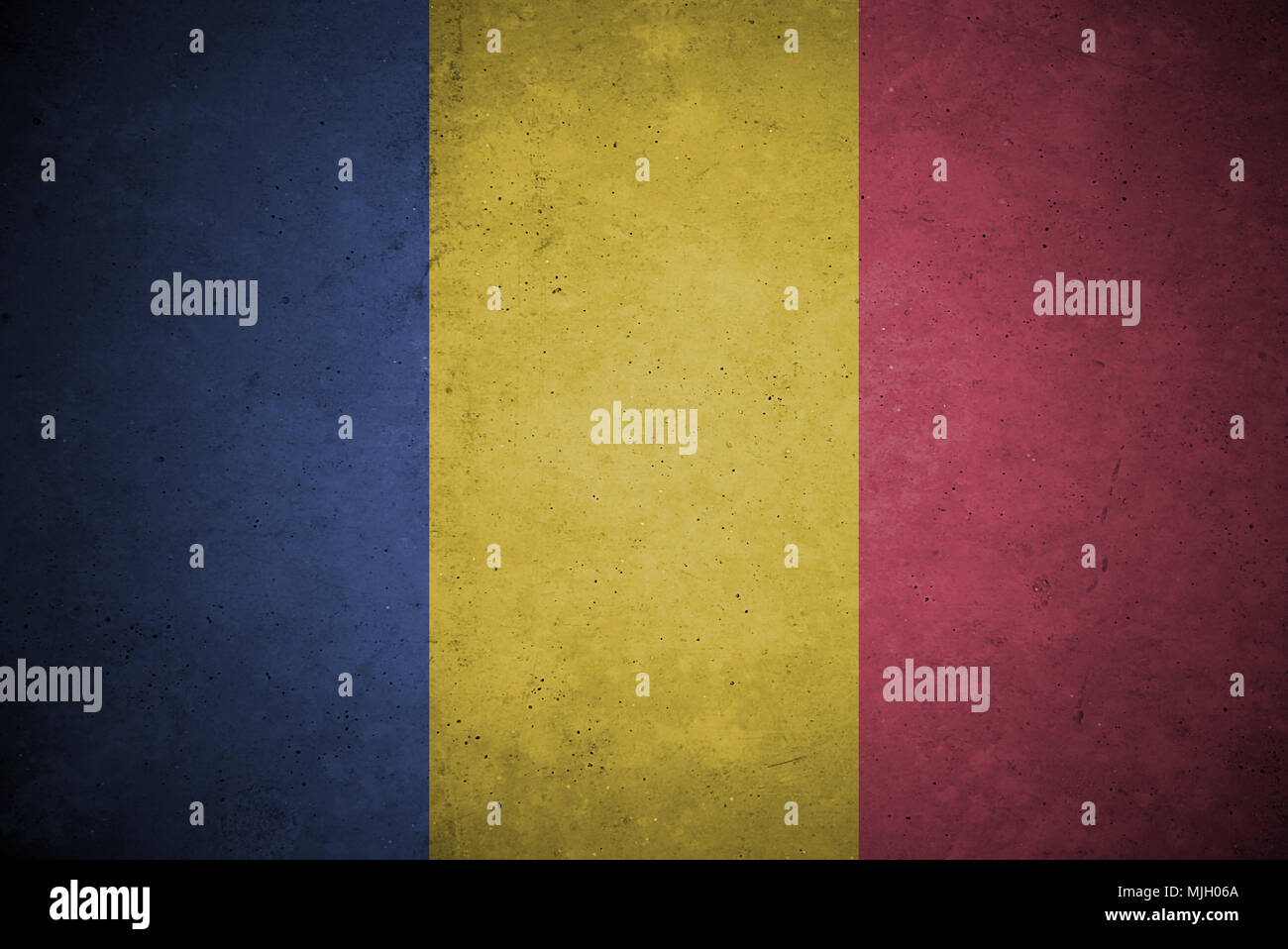 romania flag pattern on the concrete wall Stock Photo - Alamy