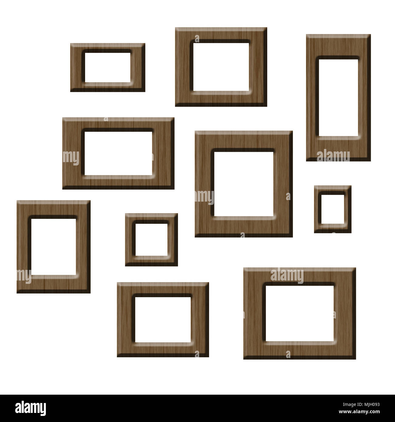 Wooden photo frames Stock Photo - Alamy