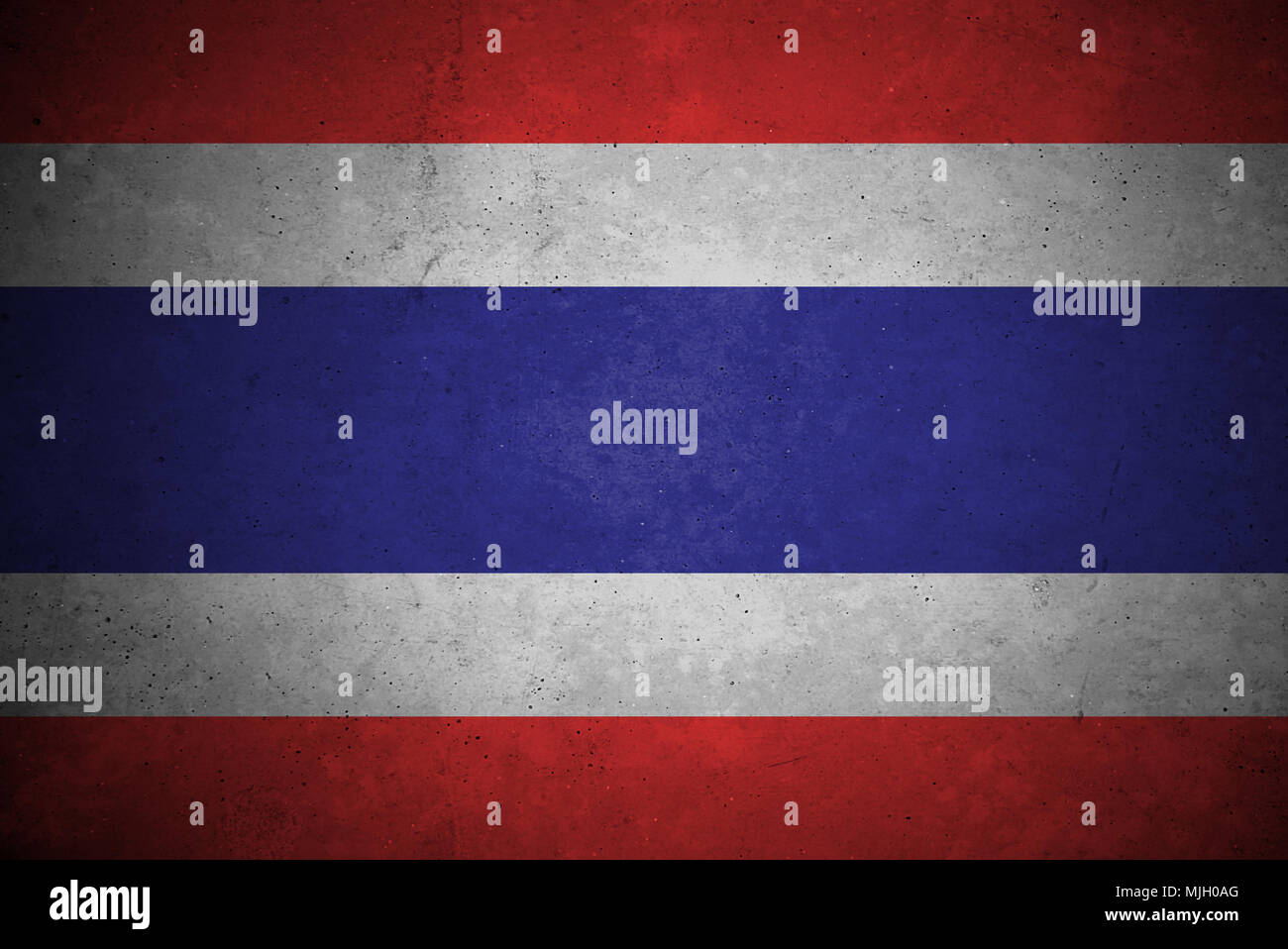 thailand flag pattern on the concrete wall Stock Photo - Alamy