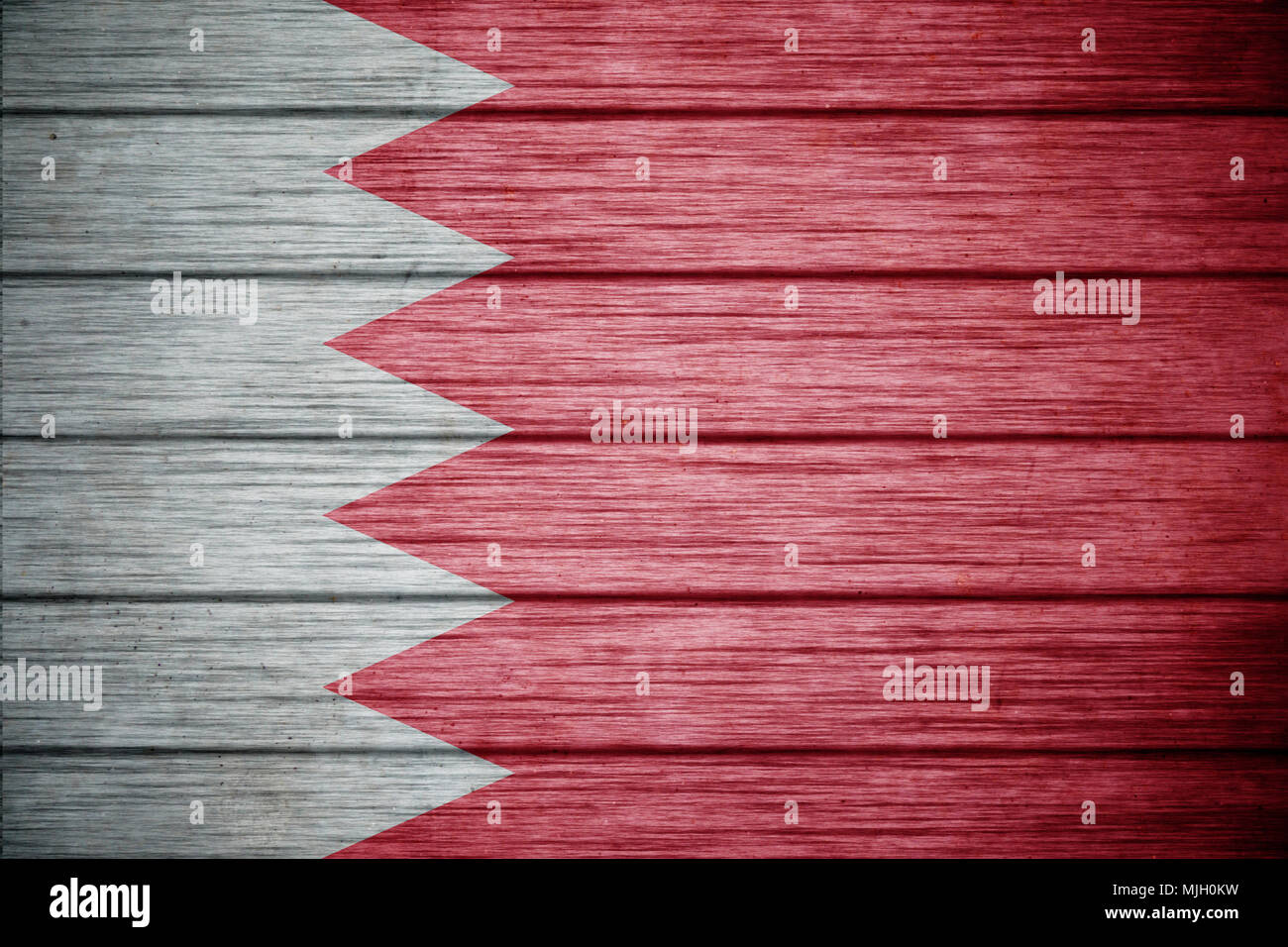 flag of bahrain Background texture wood Stock Photo - Alamy