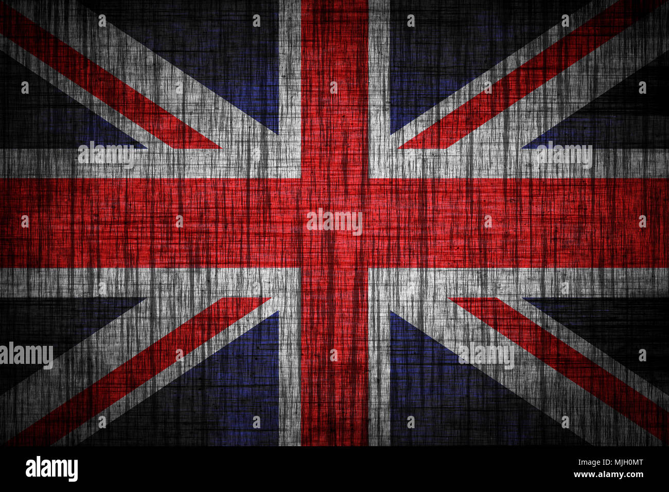 UK flag on wood texture Stock Photo - Alamy