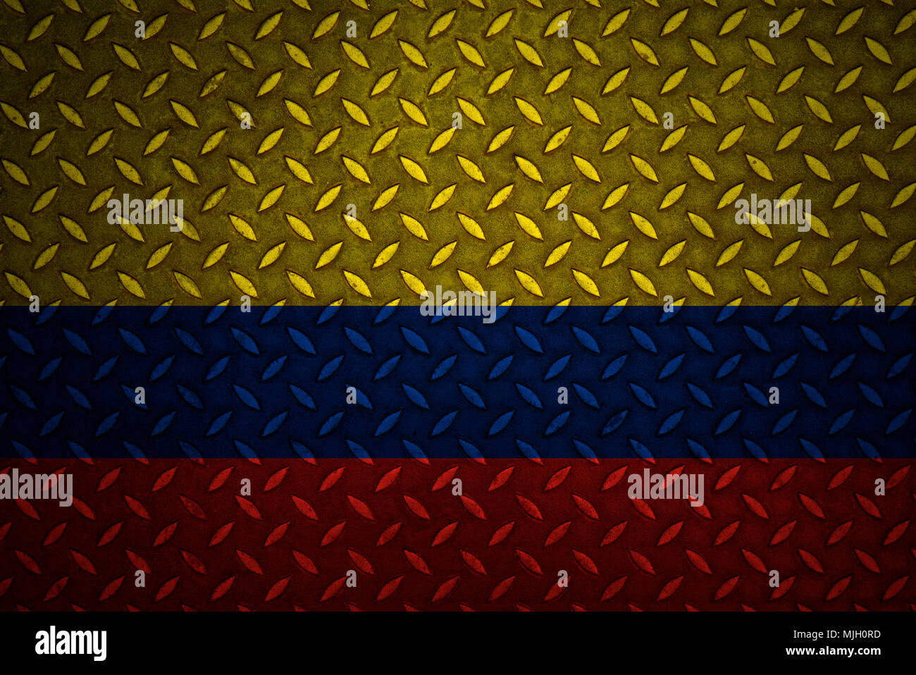 colombia Flag Seamless steel diamond plate Stock Photo - Alamy