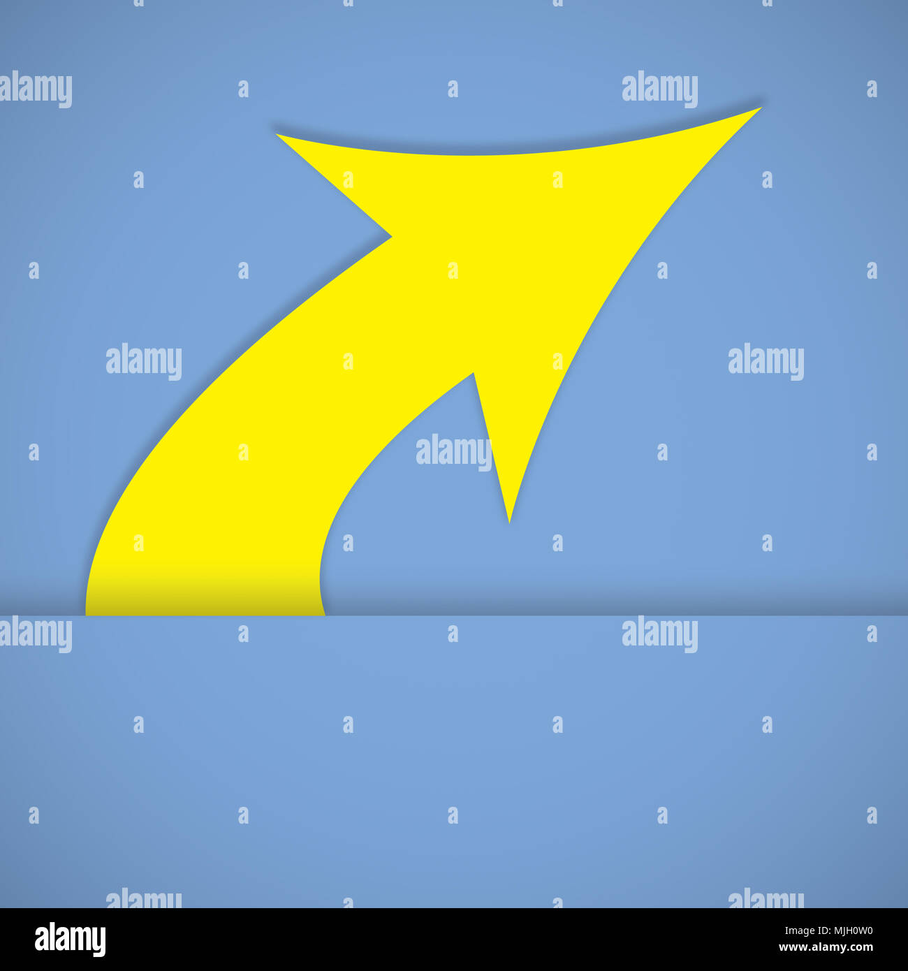 Blue arrow brochure design hi-res stock photography and images - Alamy