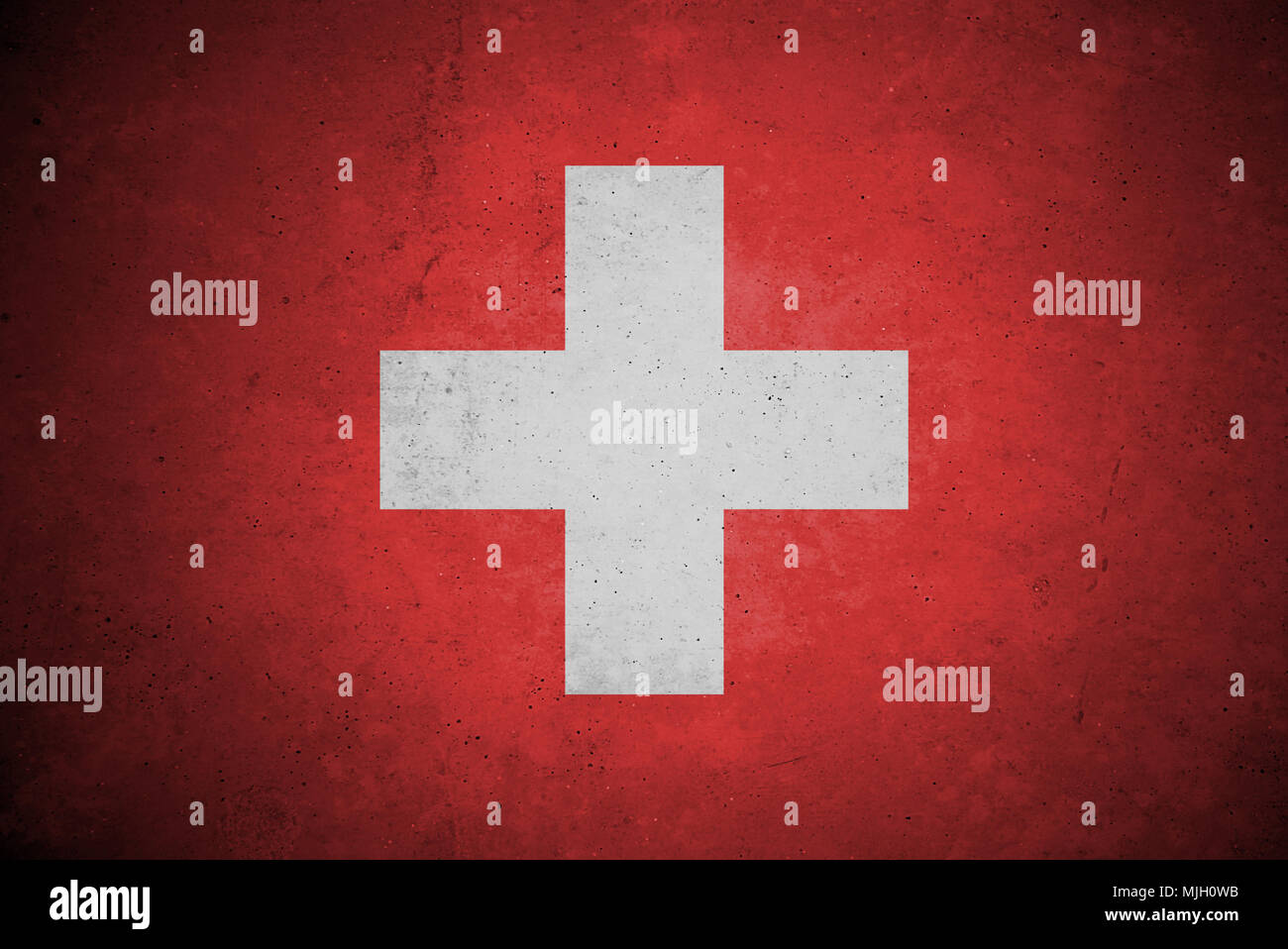 switzerland flag pattern on the concrete wall Stock Photo - Alamy