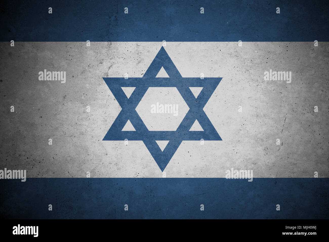 israel flag pattern on the concrete wall Stock Photo - Alamy