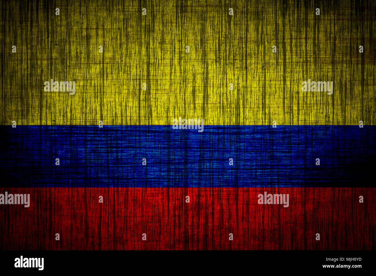 Colombia flag on wood texture Stock Photo - Alamy