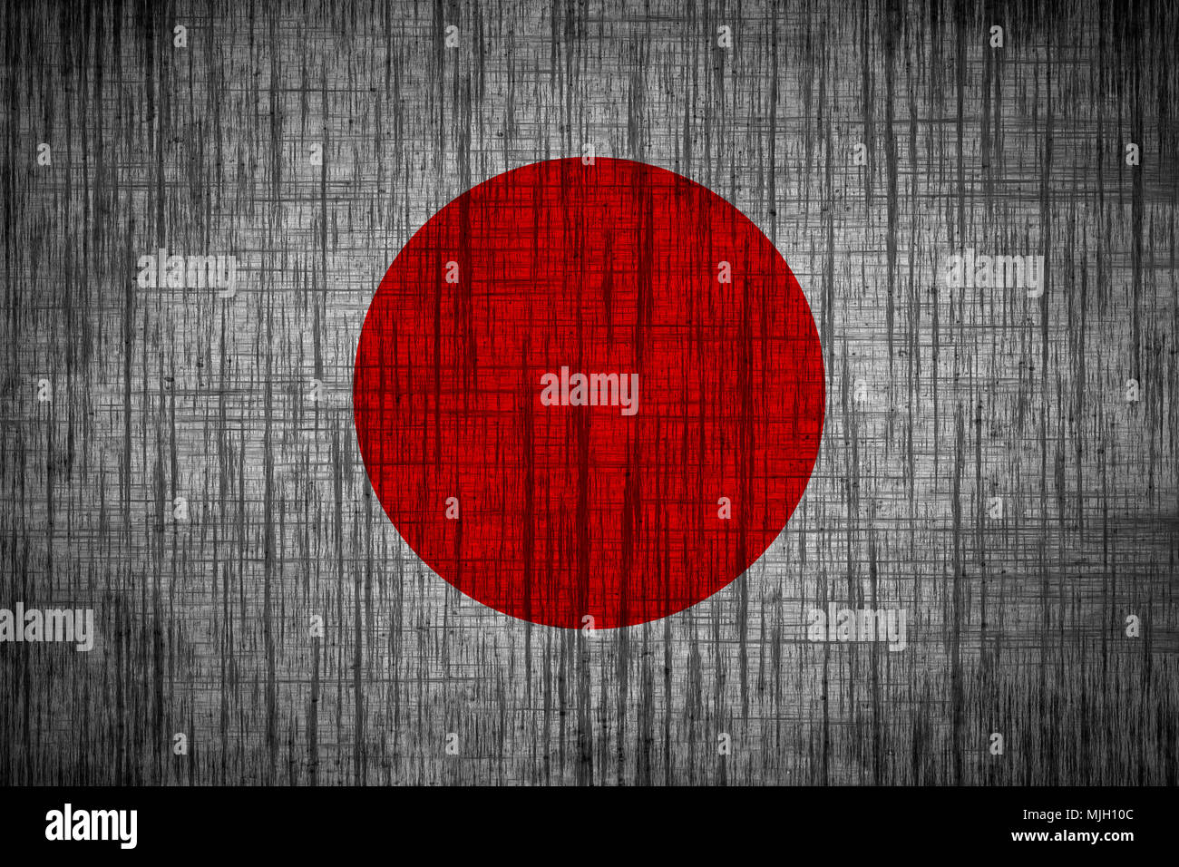 Japan flag on wood texture Stock Photo - Alamy