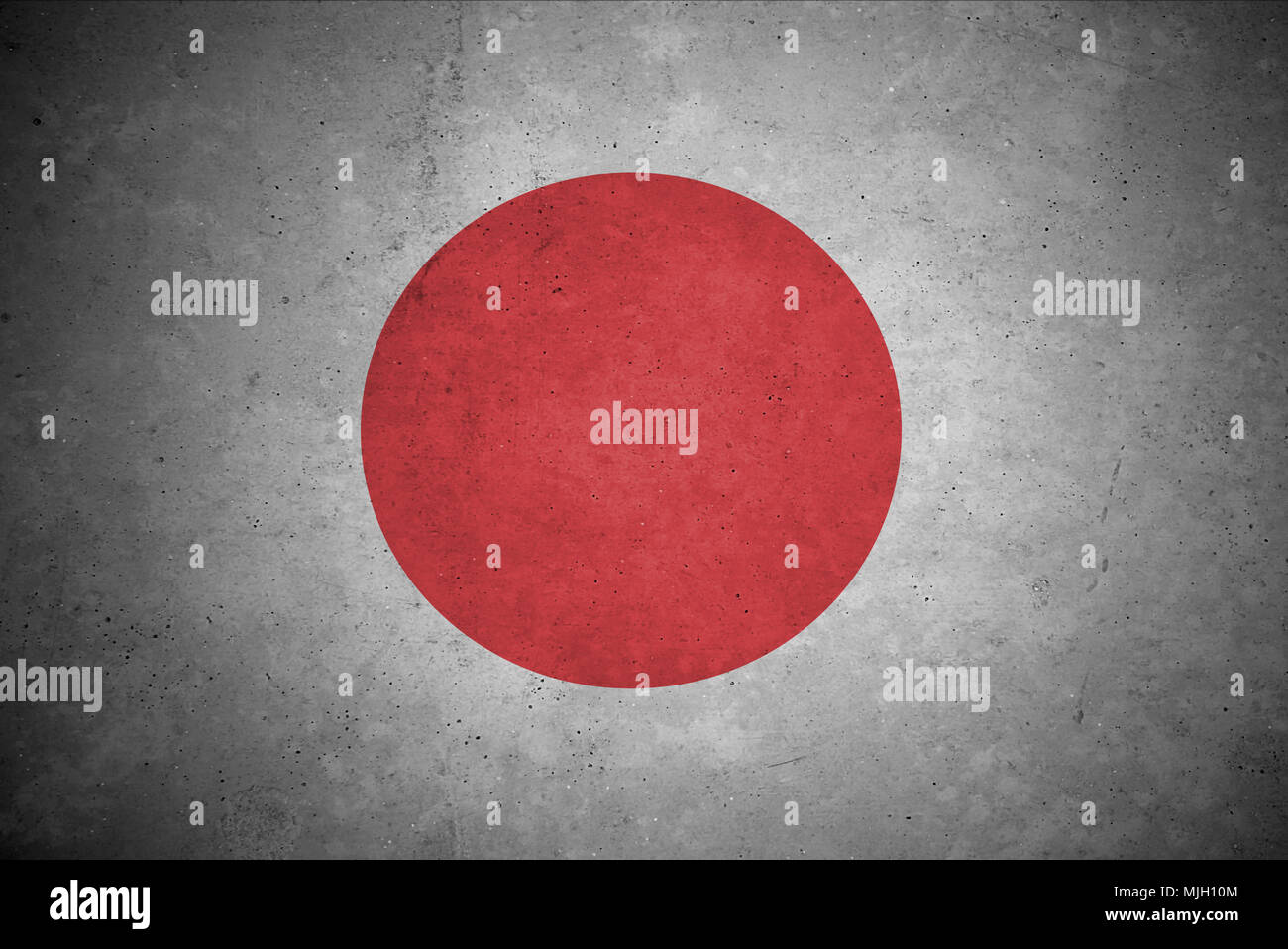 japan flag pattern on the concrete wall Stock Photo - Alamy