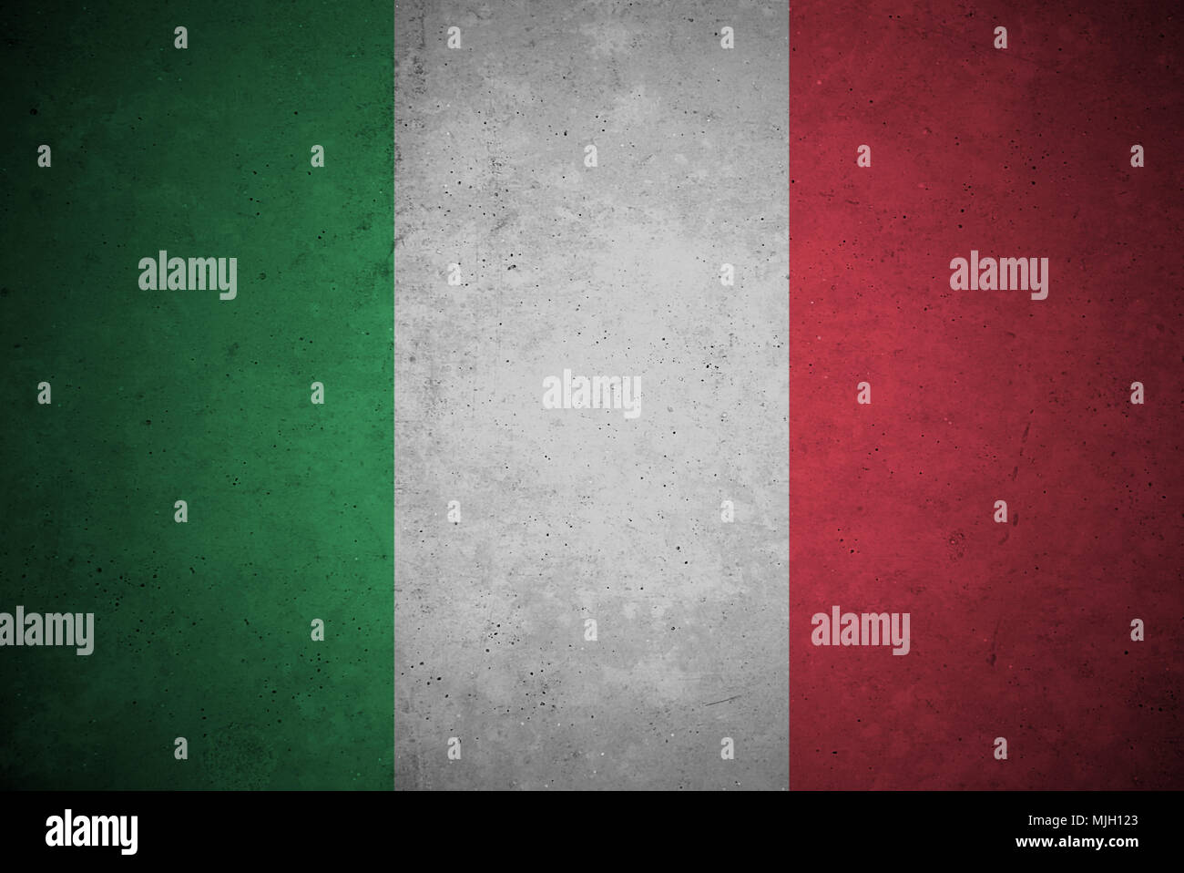italy flag pattern on the concrete wall Stock Photo - Alamy