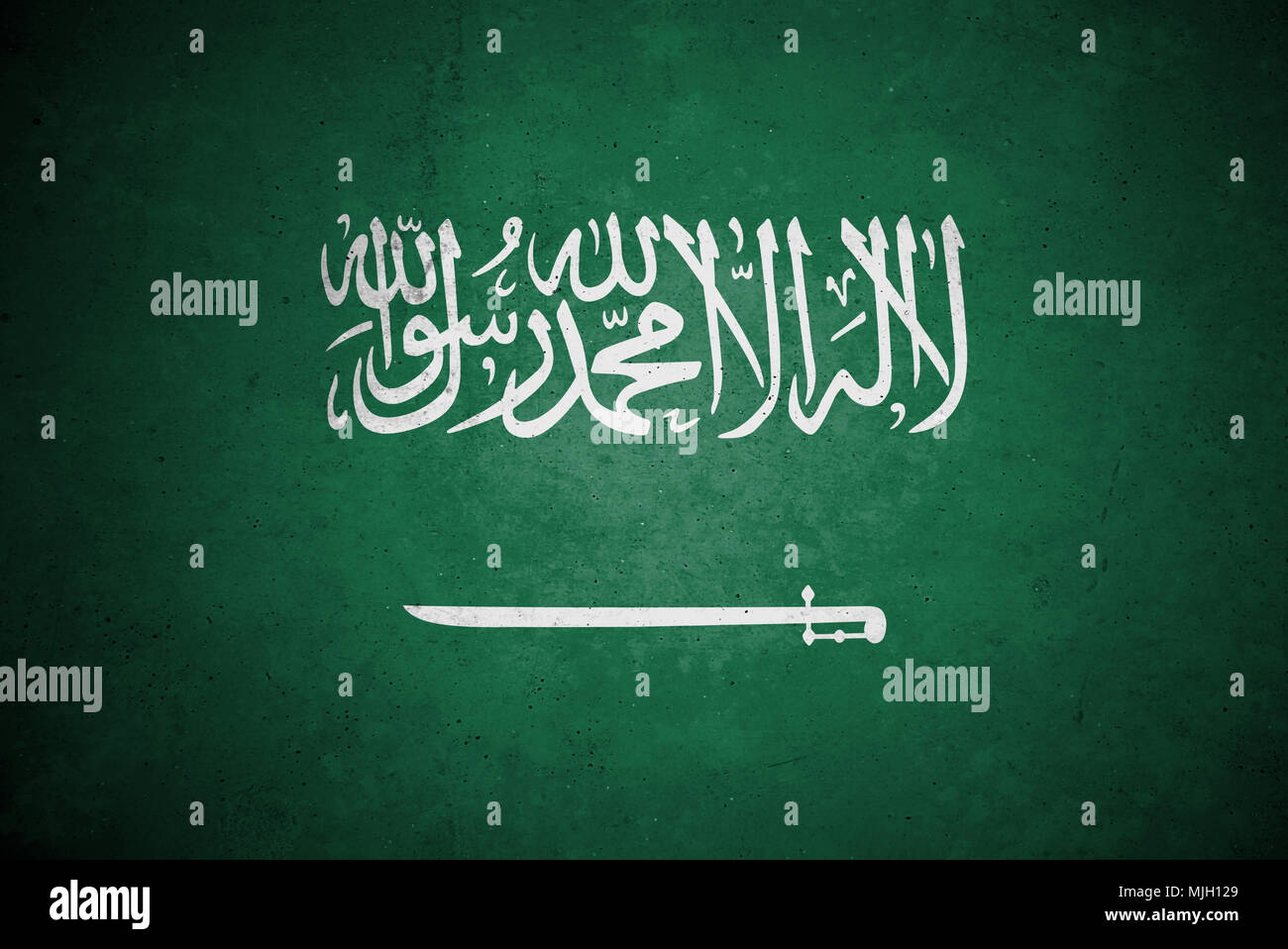 saudi arabia flag pattern on the concrete wall Stock Photo - Alamy