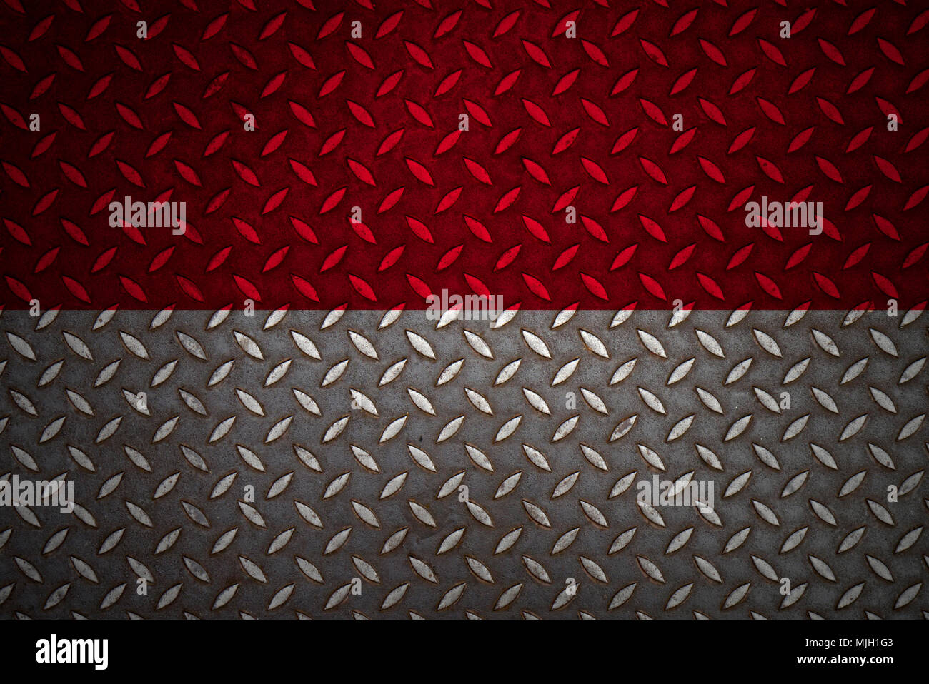 indonesia Flag Seamless steel diamond plate Stock Photo - Alamy
