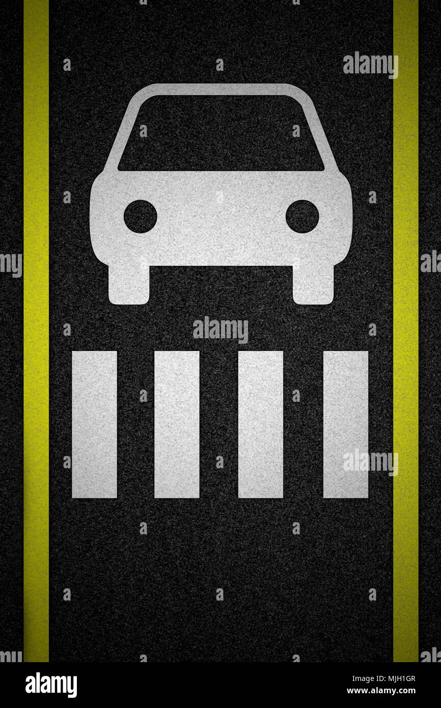 traffic sign car Stock Photo - Alamy