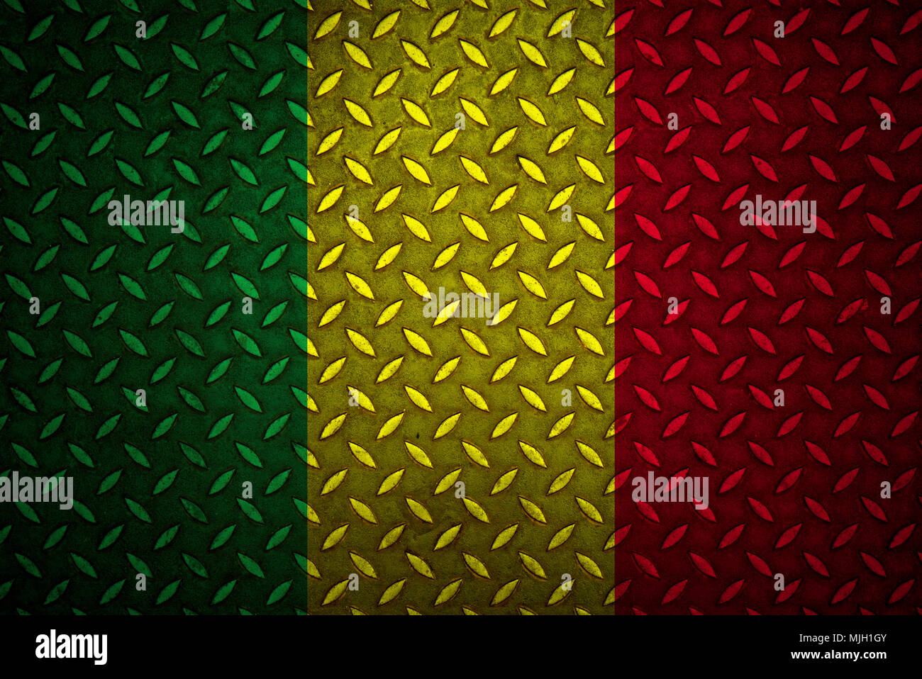 mali Flag Seamless steel diamond plate Stock Photo - Alamy