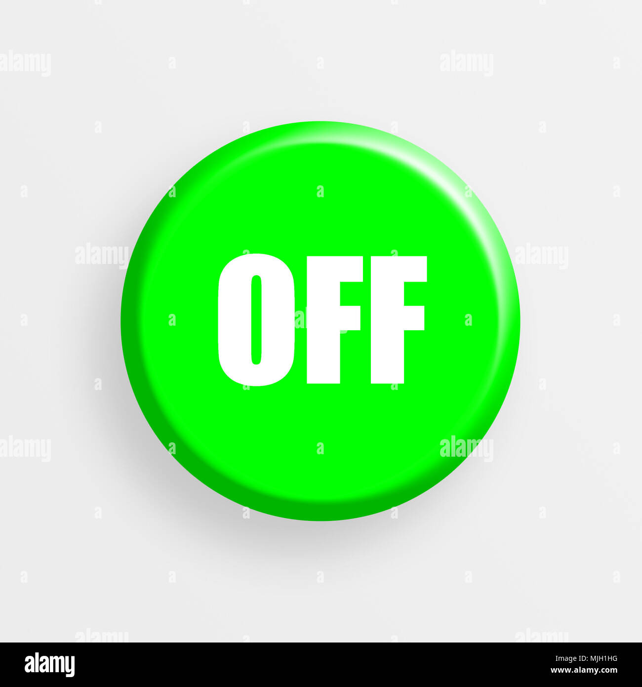 off button green Stock Photo - Alamy