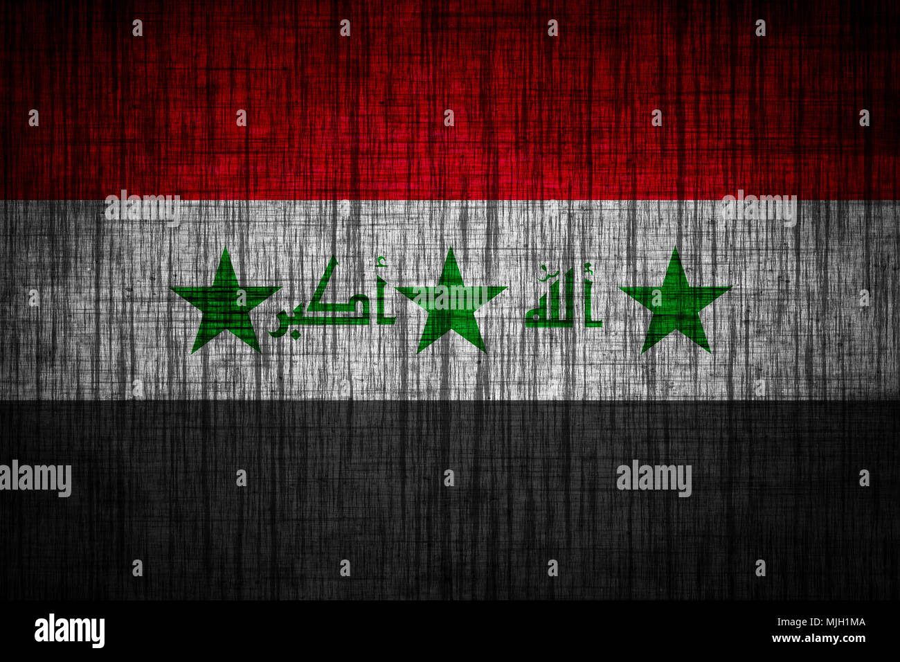 Iraq flag on wood texture Stock Photo - Alamy