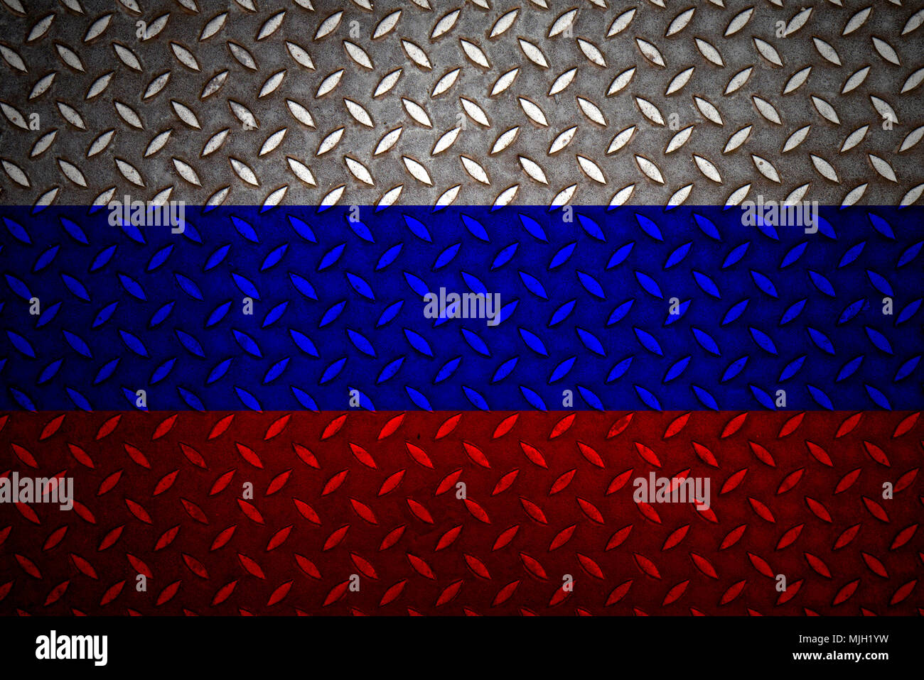 russia Flag Seamless steel diamond plate Stock Photo - Alamy
