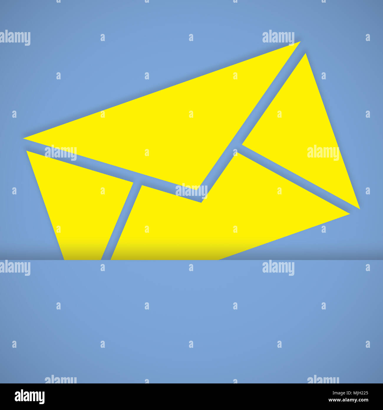 Envelope email sign seal icon hi-res stock photography and images - Alamy