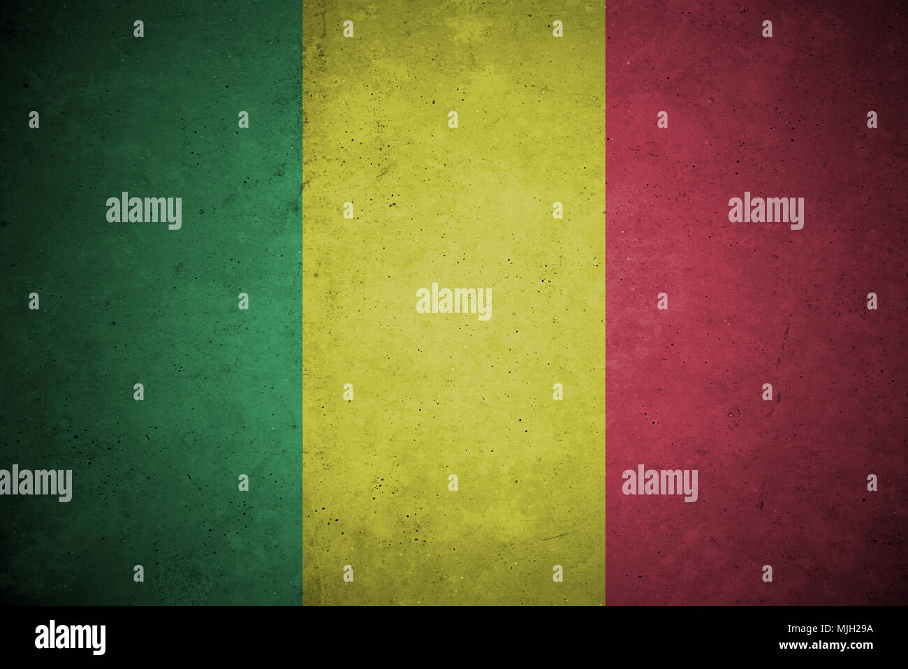 mali flag pattern on the concrete wall Stock Photo - Alamy