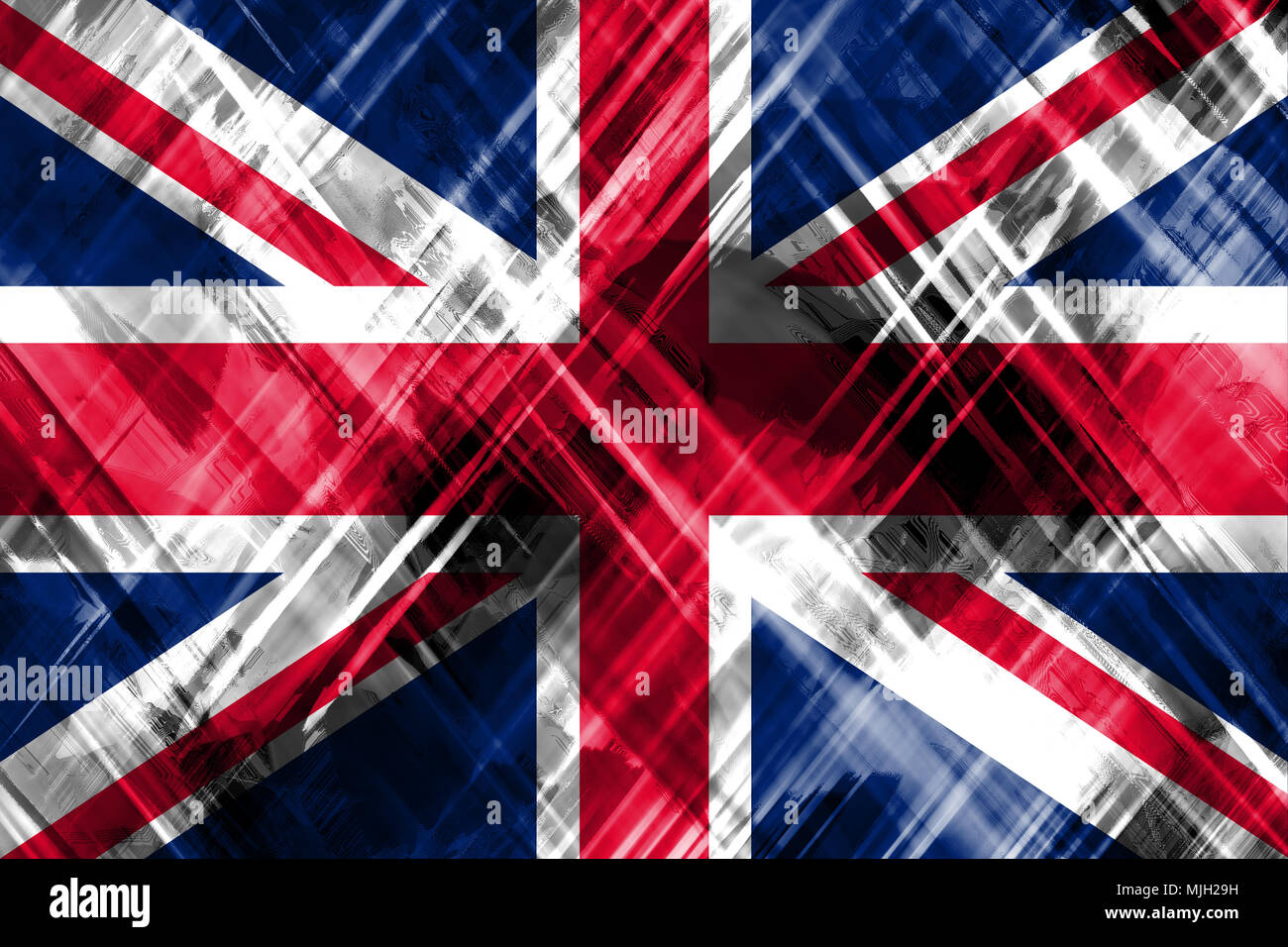 abstract British Flag Stock Photo - Alamy