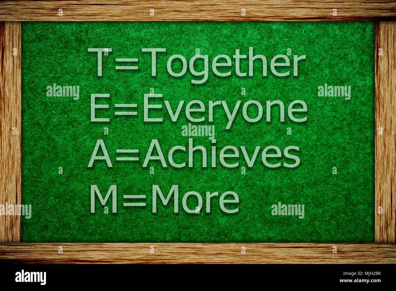 chalkboard with text Stock Photo - Alamy