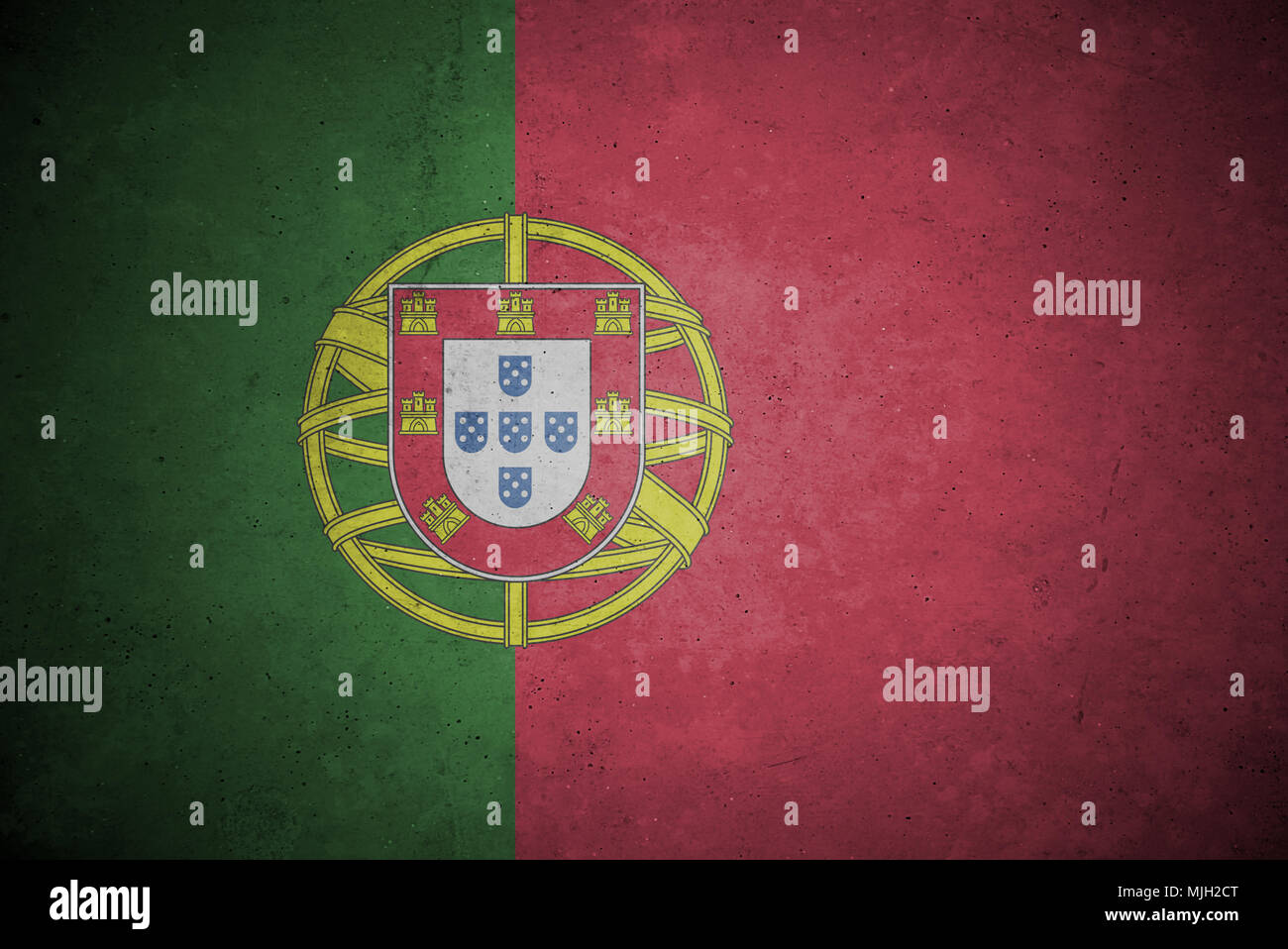 portugal flag pattern on the concrete wall Stock Photo - Alamy