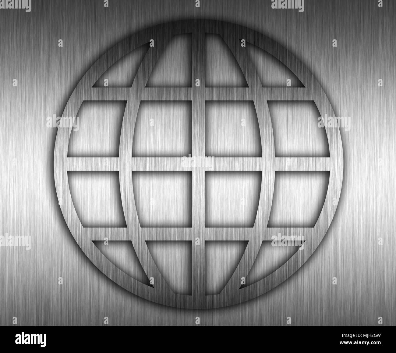 world Metal background Stock Photo - Alamy
