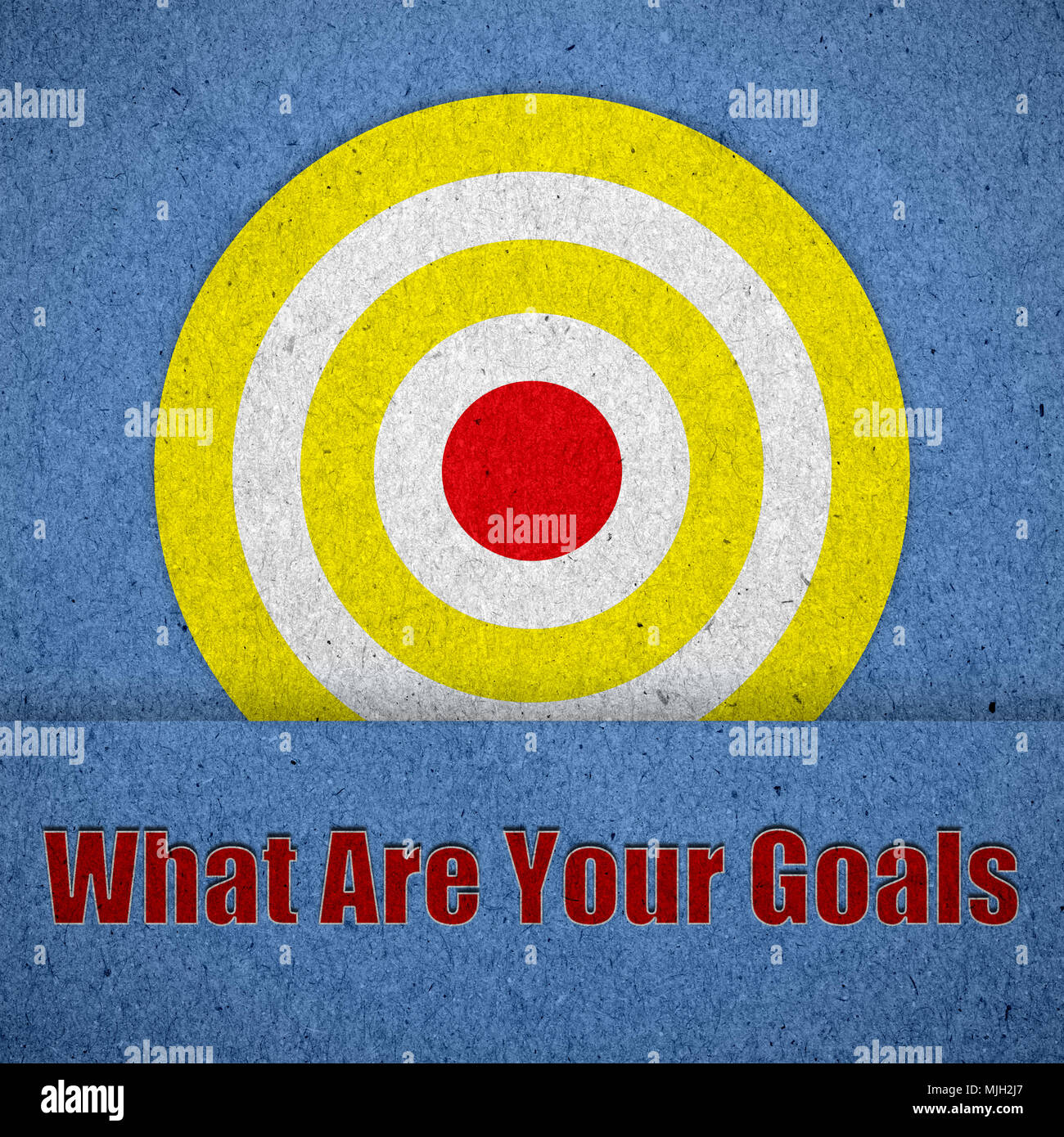 What Are Your Goalst on blue paper texture Stock Photo - Alamy