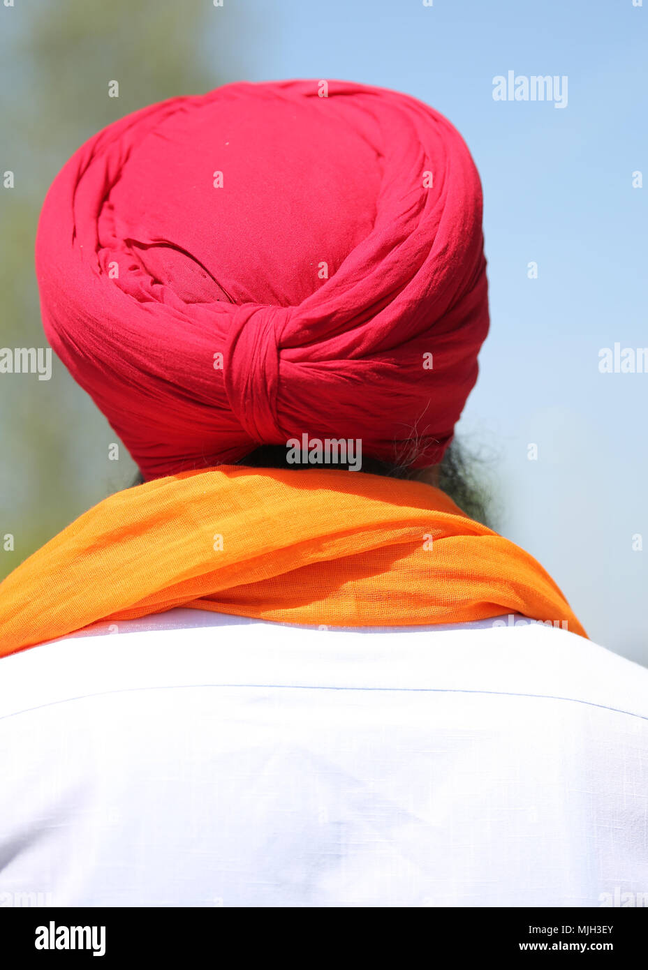 Turban on his head hi-res stock photography and images - Alamy