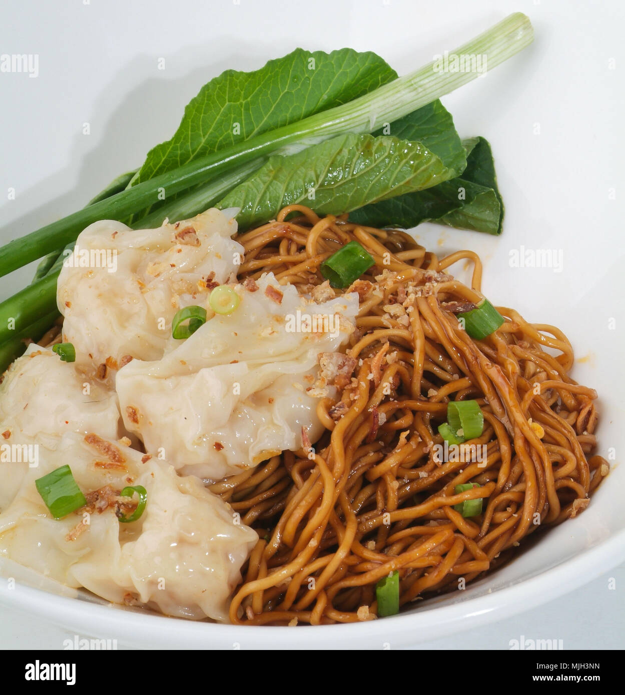 Wanton noodle. Malaysia Food: dried wanton noodle Stock Photo - Alamy