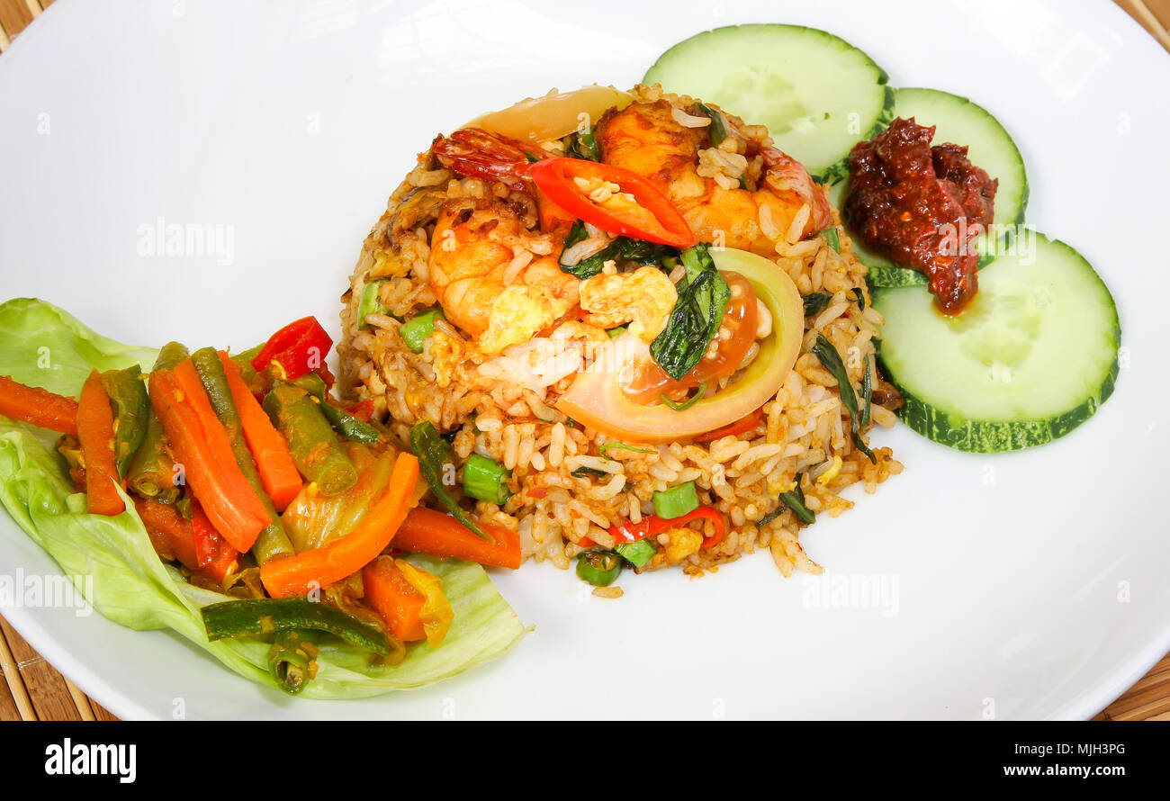 fried rice. Part of a series of nine Asian food dishes Stock Photo - Alamy