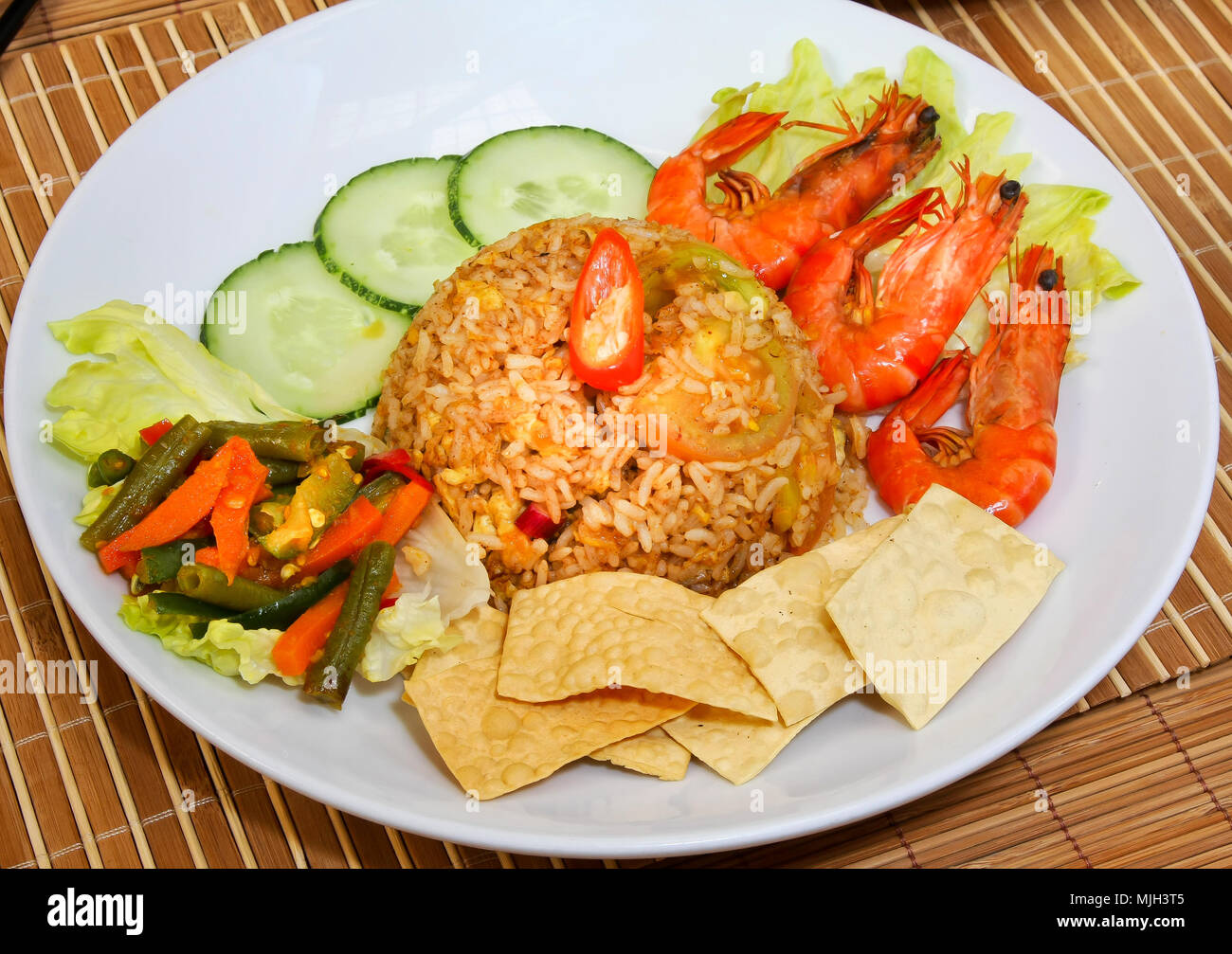 fried rice. Part of a series of nine Asian food dishes Stock Photo - Alamy